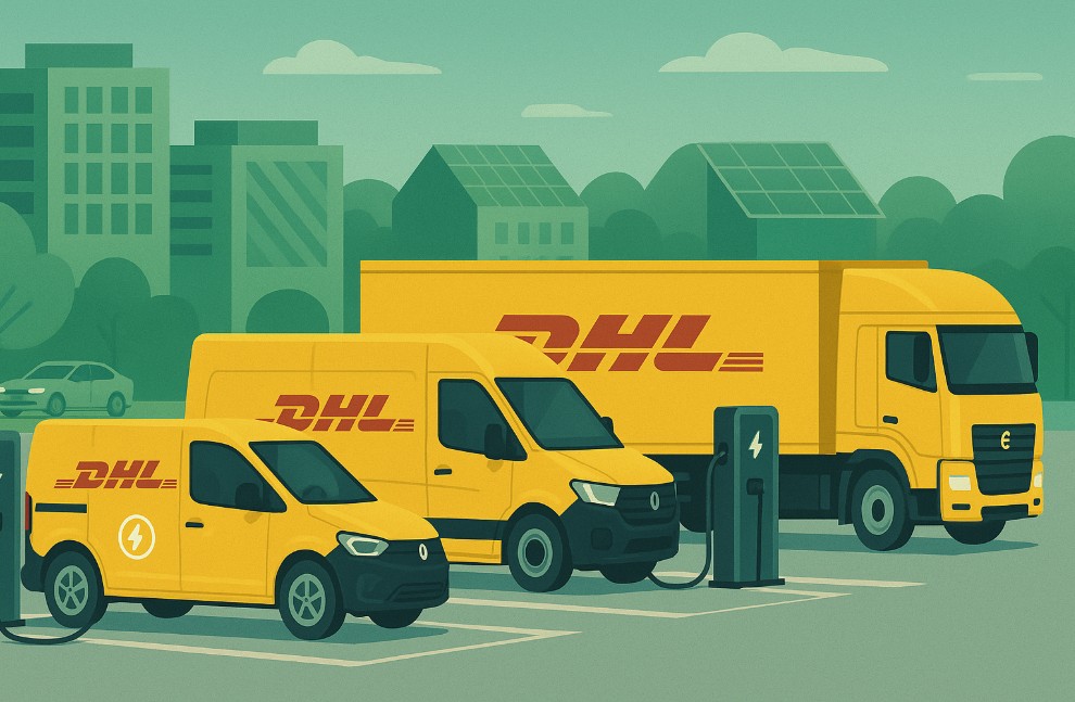 What Type of Vehicles Help DHL Deliver the Wristbands More Sustainably?